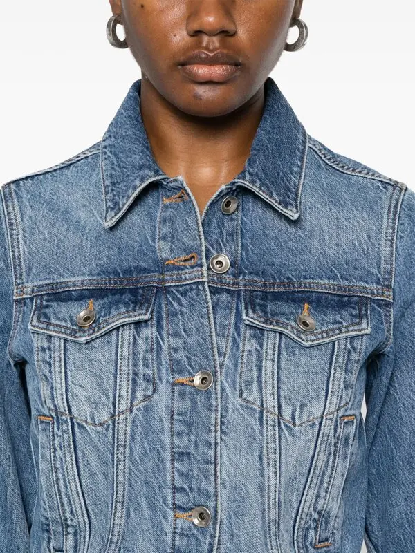 Patrizia Pepe Cropped Denim Jacket