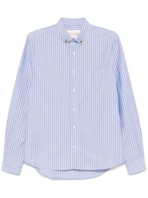 Valentino Garavani Striped Shirt - Blue