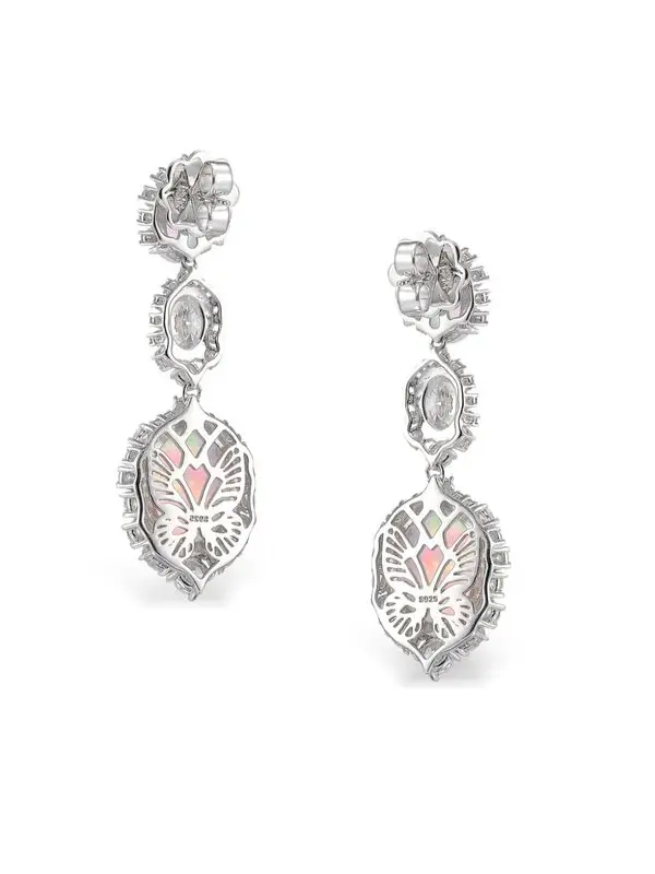 ANABELA CHAN 18kt White Gold Sky Opal Drop Earrings