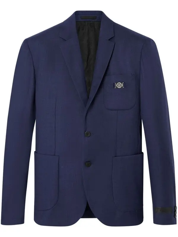 Versace Single-breasted Wool Blazer