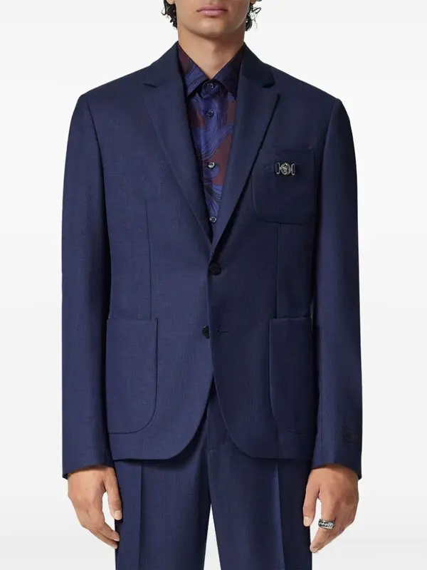 Versace Single-breasted Wool Blazer
