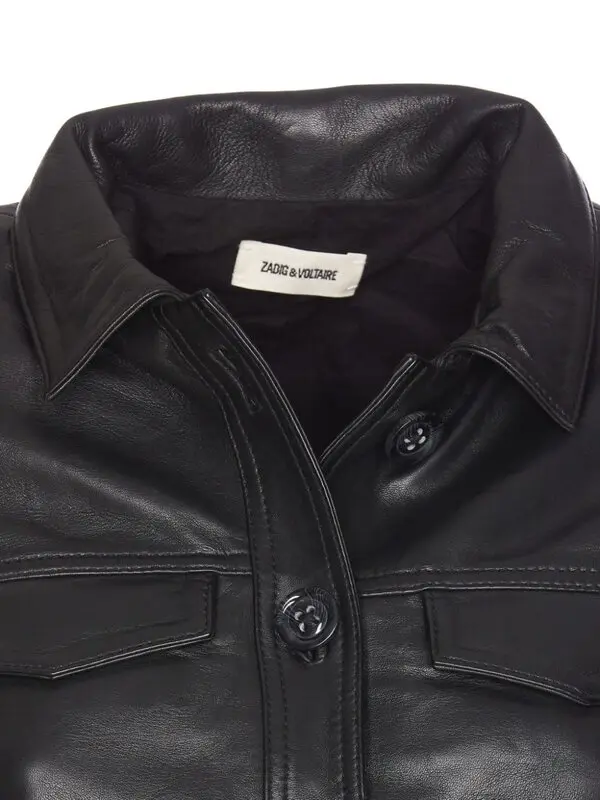 Zadig&Voltaire Liam Leather Jacket - Black