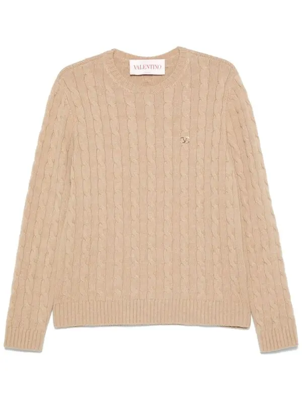 Valentino Garavani Cable-knit Sweater - Neutrals