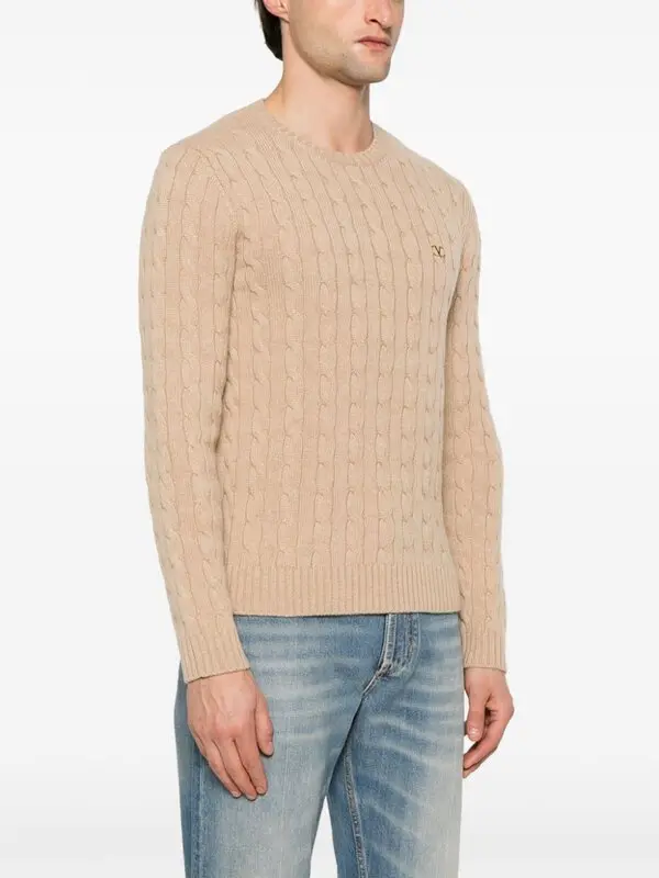Valentino Garavani Cable-knit Sweater - Neutrals