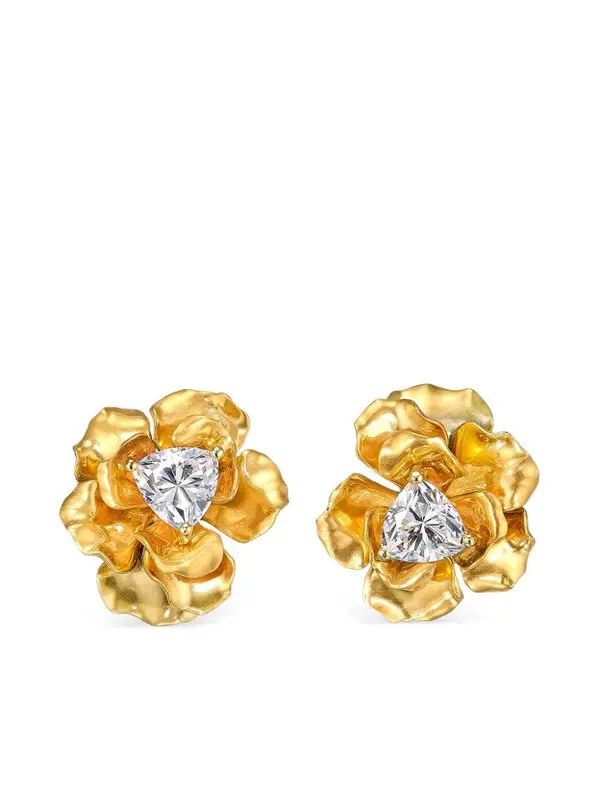 ANABELA CHAN 24kt Yellow Reine De Soleil Stud Earrings - Gold