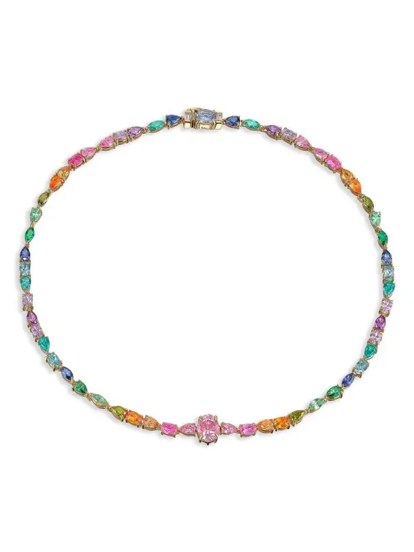 ANABELA CHAN 18kt Vermeil Rainbow Spectra Necklace - Gold