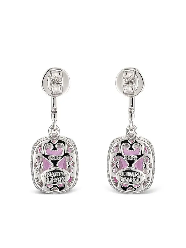 ANABELA CHAN 18kt White Gold Begonia Comet Drop Earrings