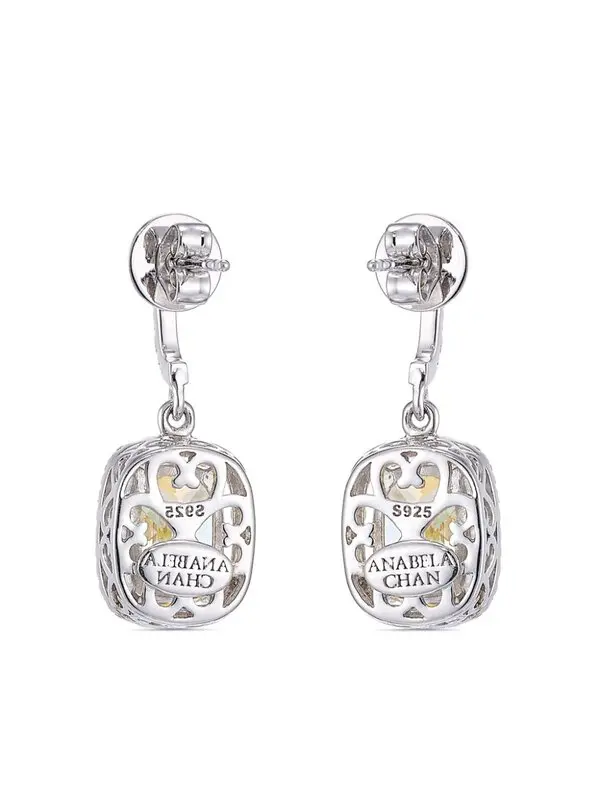 ANABELA CHAN 18kt White Gold Vermeil Canary Diamond Earrings