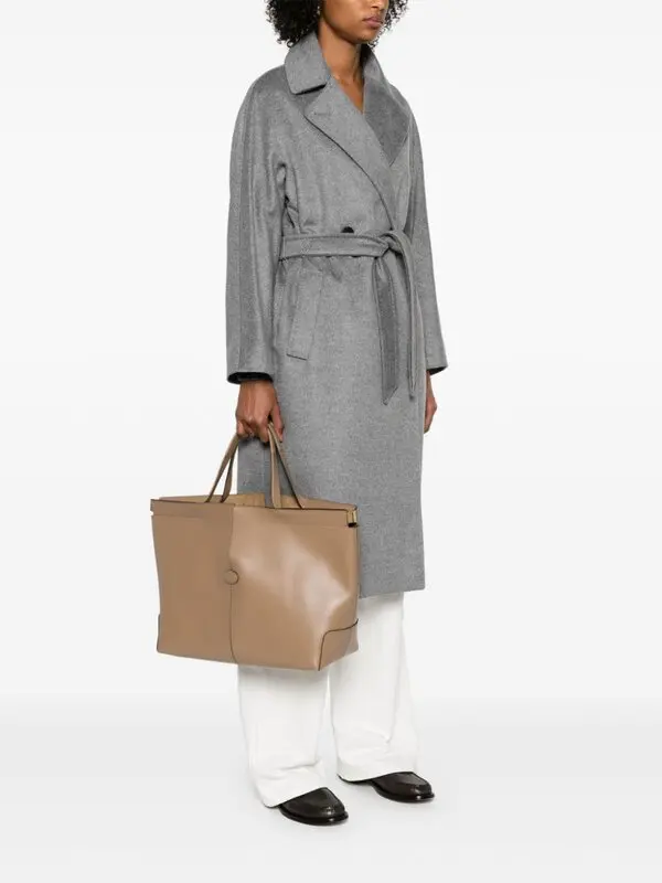 TOD'S Medium Leather Tote Bag - Brown