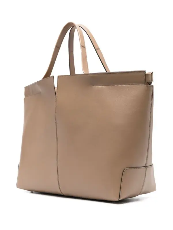 TOD'S Medium Leather Tote Bag - Brown
