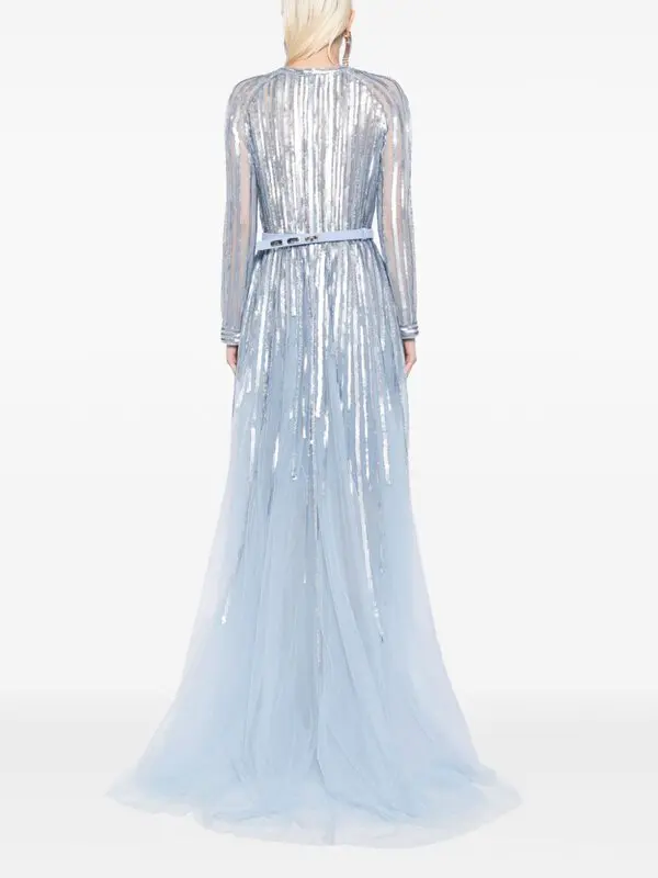 SAIID KOBEISY Sequinned Tulle Gown