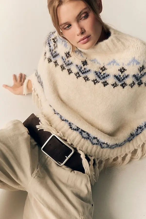 Free People Suede Hip Belt - Coffee Beans