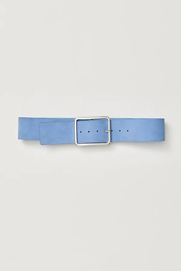 Free People Suede Hip Belt - Cornflower