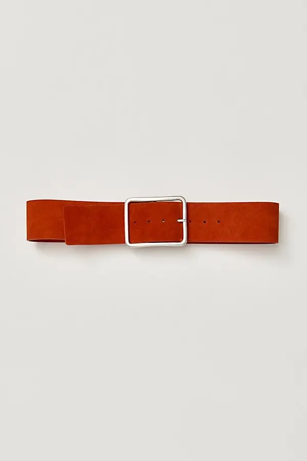 Free People Suede Hip Belt - Paprika