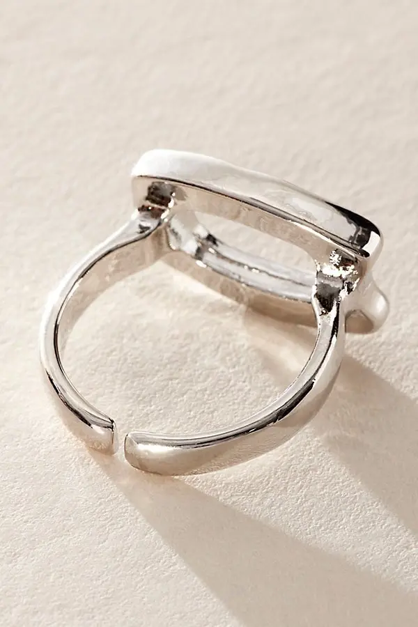 Free People Square Ring - Silver