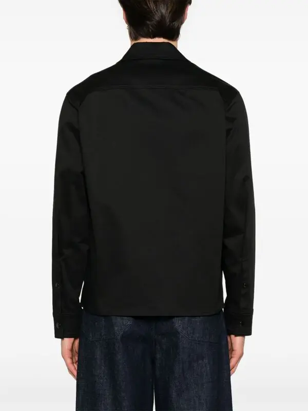 Moncler Zip-up Shirt Jacket - Black