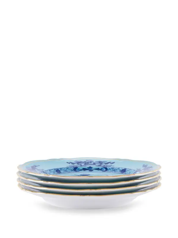 GINORI 1735 Oriente Italiano Tesori Iris Dessert Plates