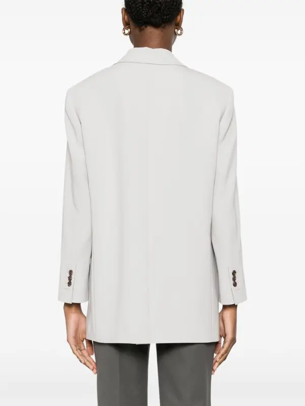 Theory Crepe Blazer - Silver