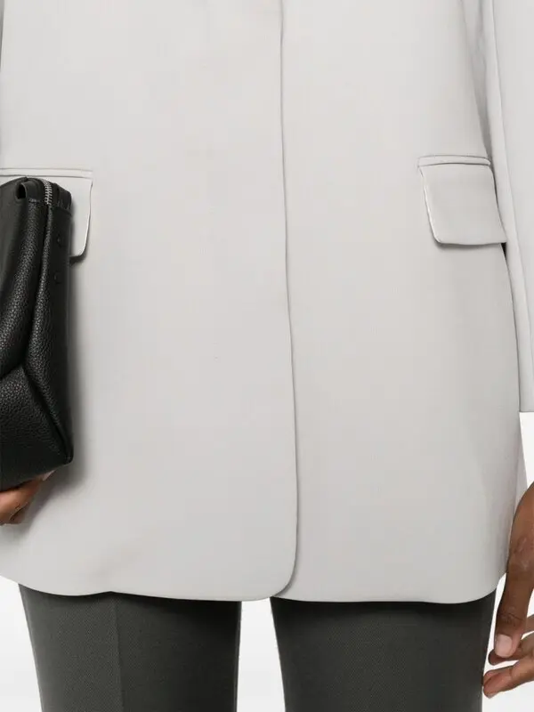 Theory Crepe Blazer - Silver