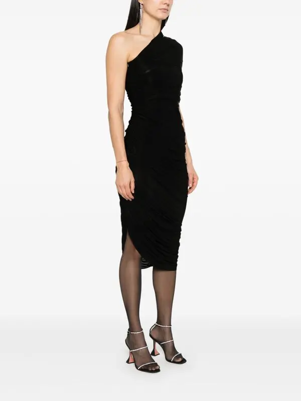 Magda Butrym One-shoulder Draped Midi Dress