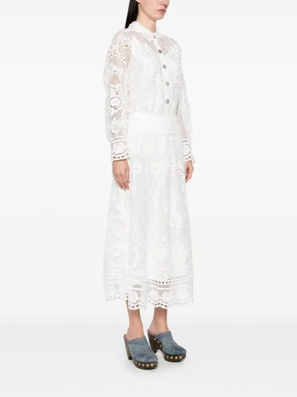 Farm Rio Broderie-anglaise Maxi Skirt