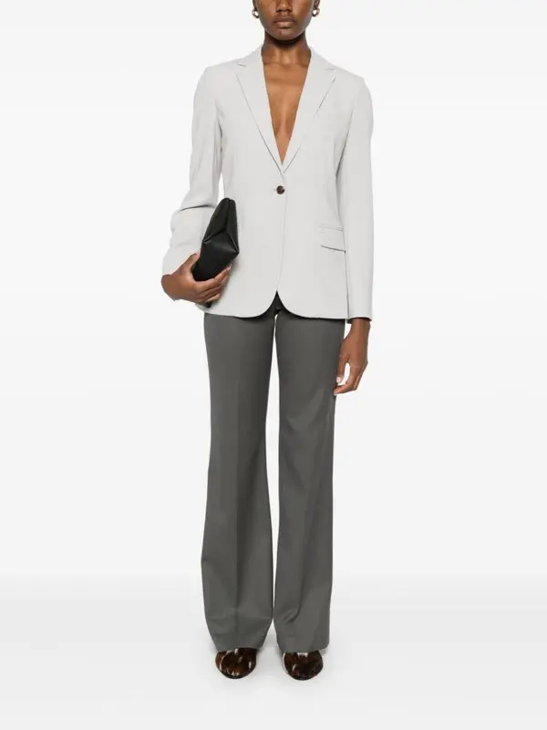 Theory Crepe Blazer - Silver