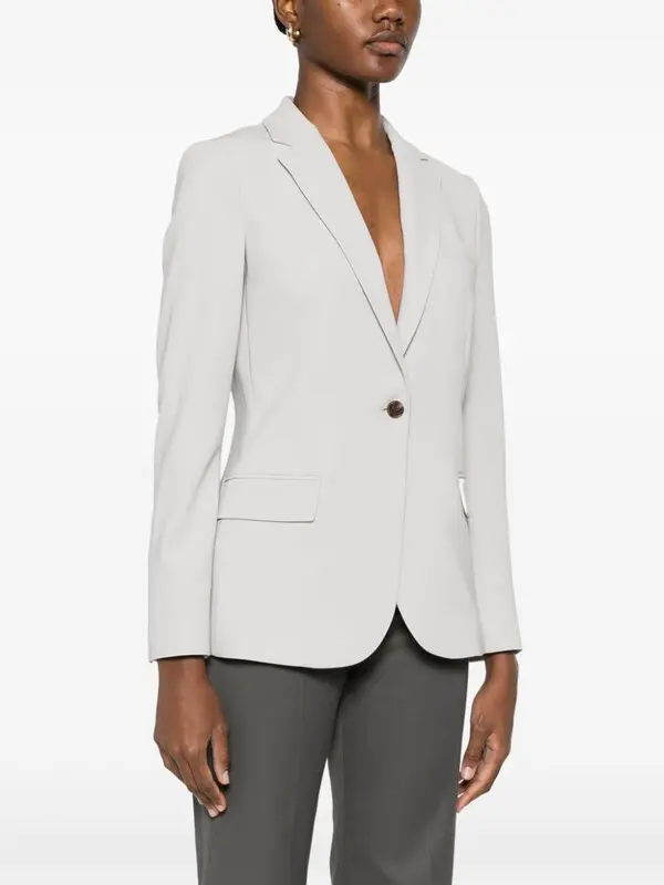 Theory Crepe Blazer - Silver