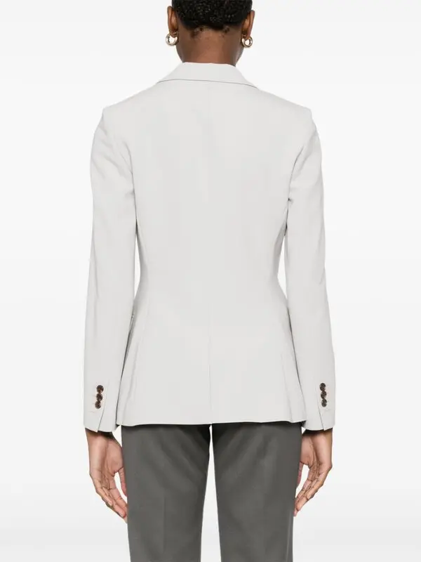 Theory Crepe Blazer - Silver