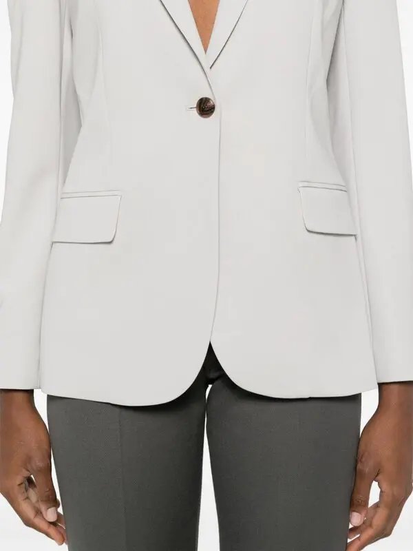 Theory Crepe Blazer - Silver