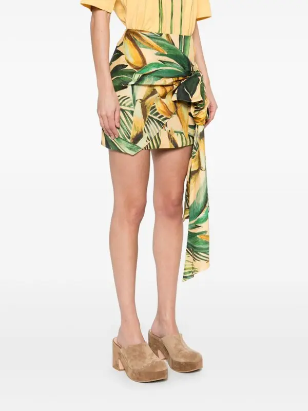 Farm Rio Bananart Mini Skirt
