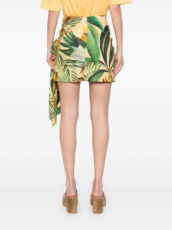 Farm Rio Bananart Mini Skirt