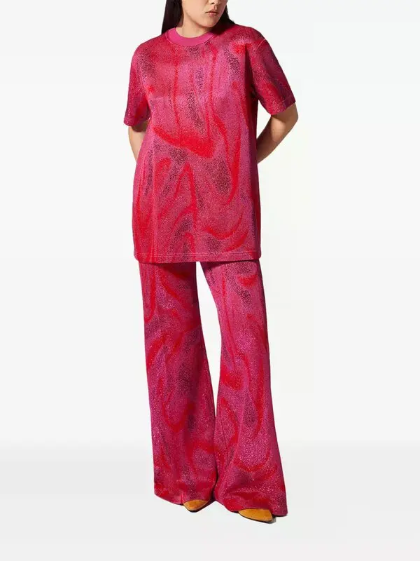 MARGHERITA MACCAPANI Jacquard T-shirt - Pink