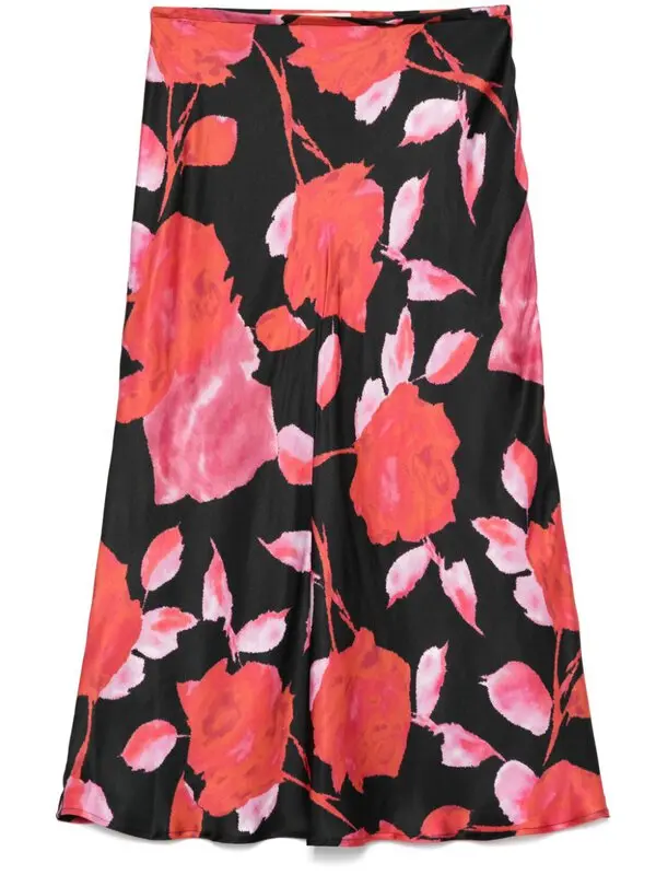 Blumarine Floral-print Midi Skirt
