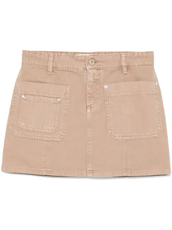 Blumarine Mini Skirt - Neutrals