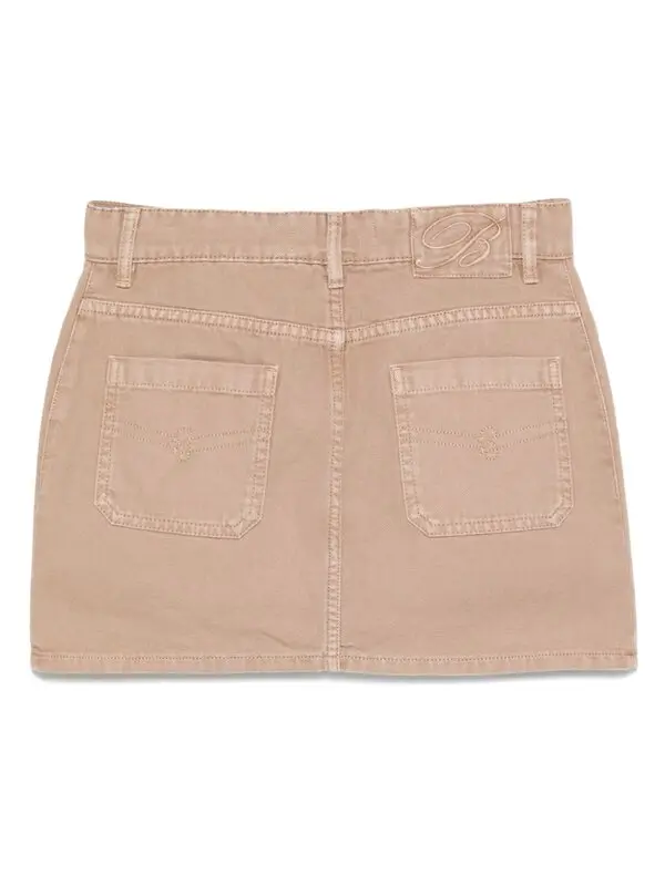 Blumarine Mini Skirt - Neutrals