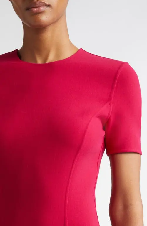 Michael Kors Stretch Wool Midi Sheath Dress