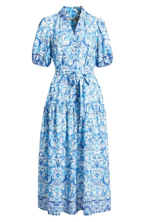 julia tiered maxi dress Floral Sleeveless Tiered Maxi Dress (Women)