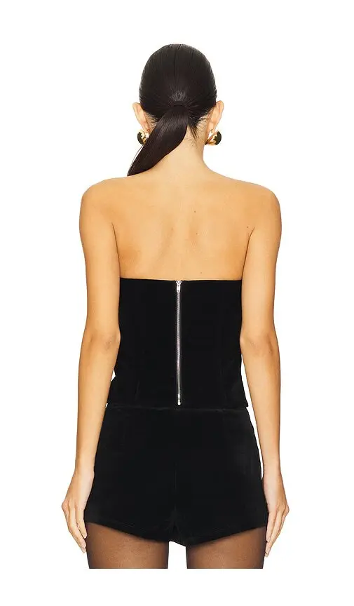 Superdown Eva Sweetheart Top - Black
