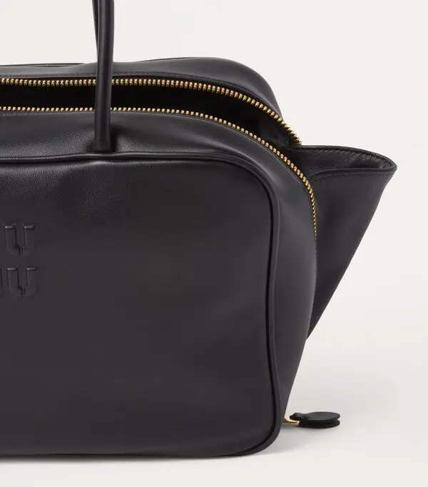 Miu Miu Leather Beau Shoulder Bag - Black
