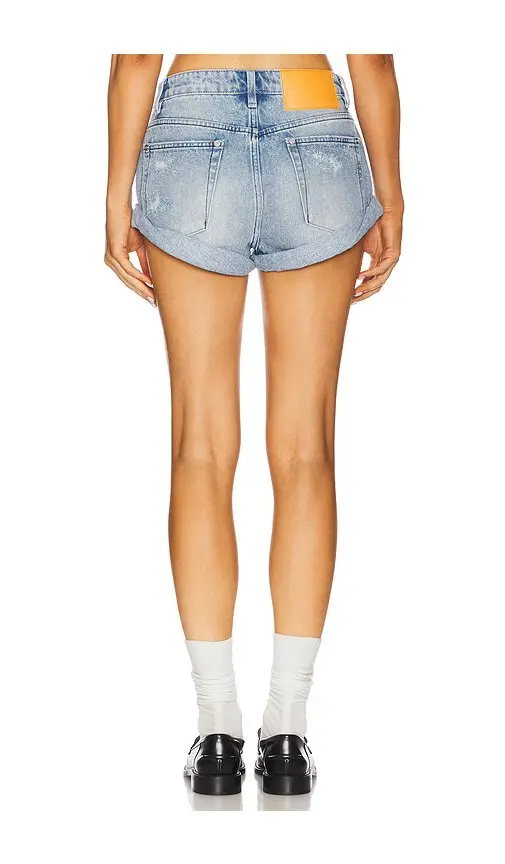 ONETEASPOON Messed Up Bandits Low Waist Denim Short - Blue