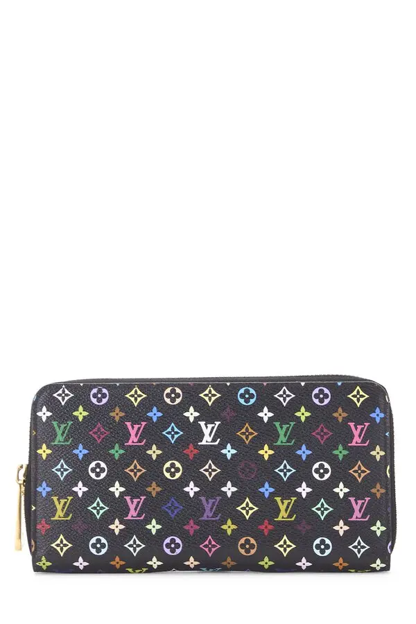 LOUIS VUITTON Takashi Murakami X Monogram Multicolore Zippy Continental - Black