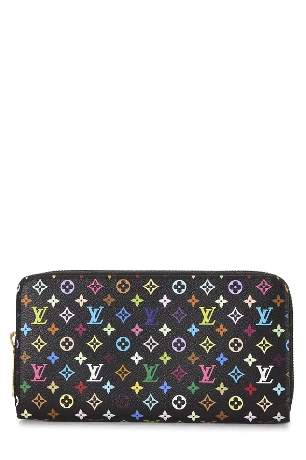 LOUIS VUITTON Takashi Murakami X Monogram Multicolore Zippy Continental - Black