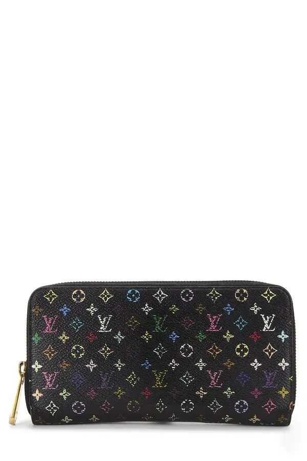 LOUIS VUITTON Takashi Murakami X Monogram Multicolore Zippy Continental - Black
