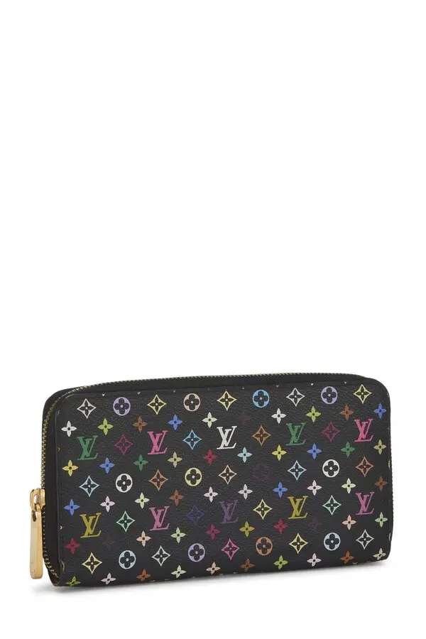 LOUIS VUITTON Takashi Murakami X Monogram Multicolore Zippy Continental - Black