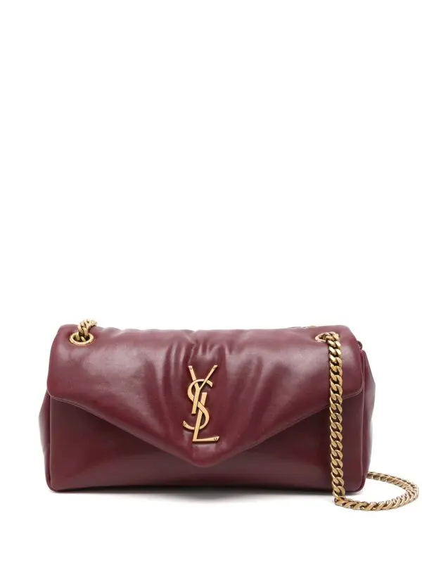 Saint Laurent Small Calypso Shoulder Bag - Red