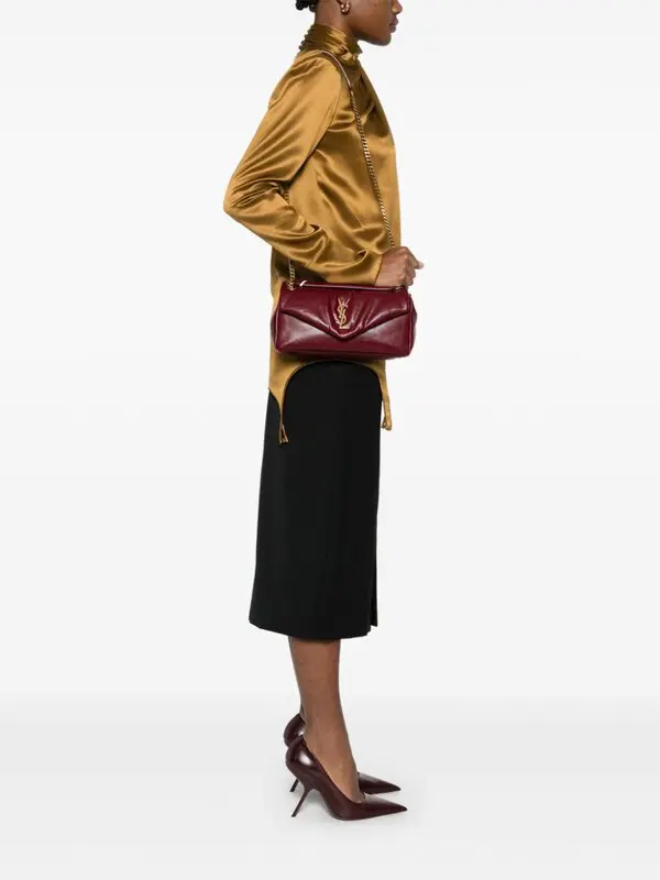 Saint Laurent Small Calypso Shoulder Bag - Red