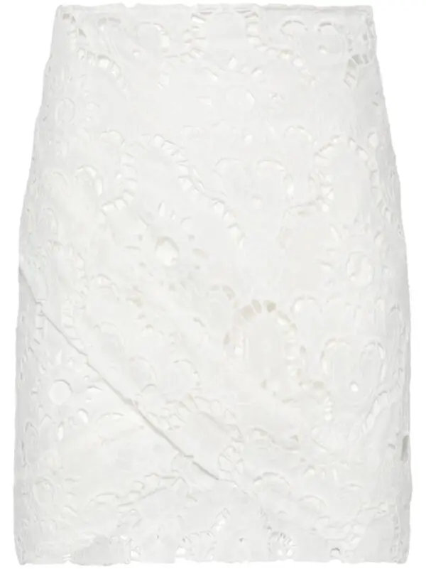 Farm Rio Broderie-anglaise Mini Skirt