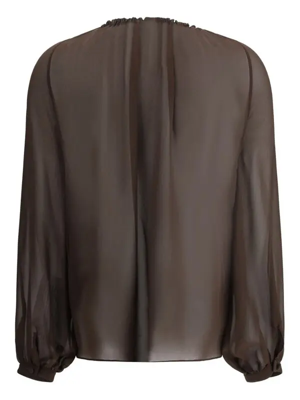 TOM FORD Long-sleeve Blouse - Brown
