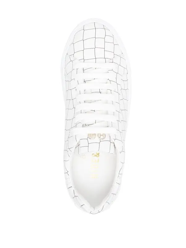 HIDE&JACK Essence Croco Textured Sneakers