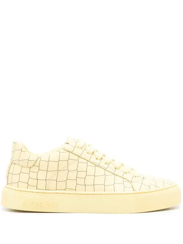 HIDE&JACK Essence Croco Textured Sneakers - Yellow
